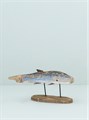 Rustic Wood Blue Whale On Plinth Born Sml – Home Made Beautiful
