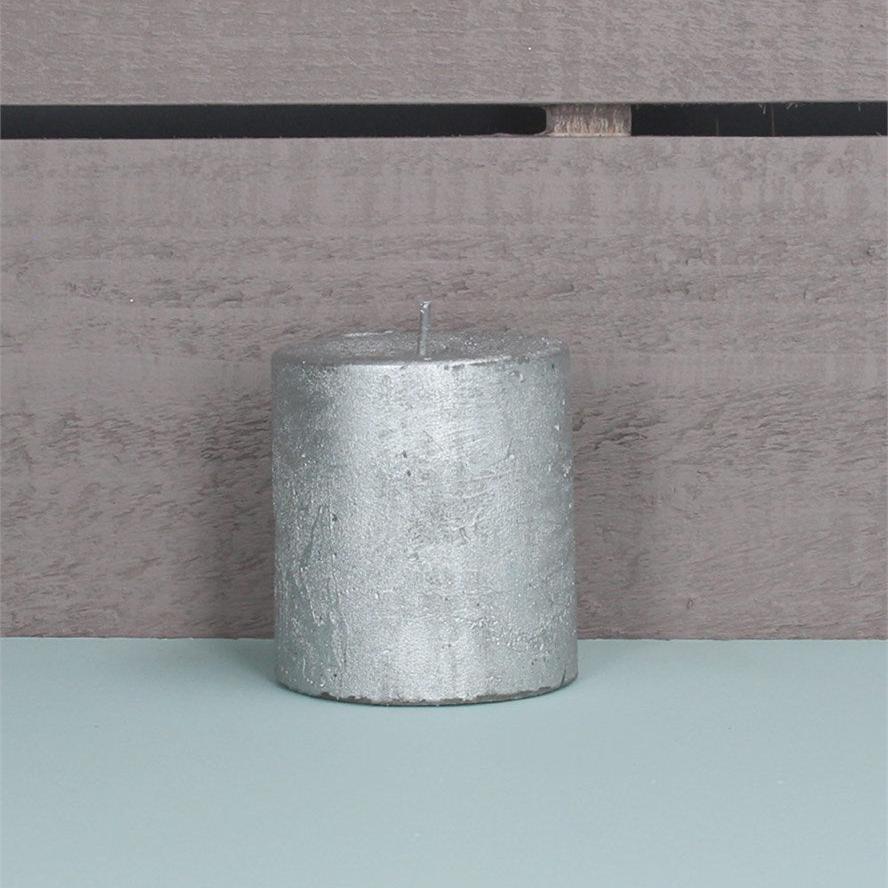 Pillar Candle | Silver | Sml – Home Made Beautiful